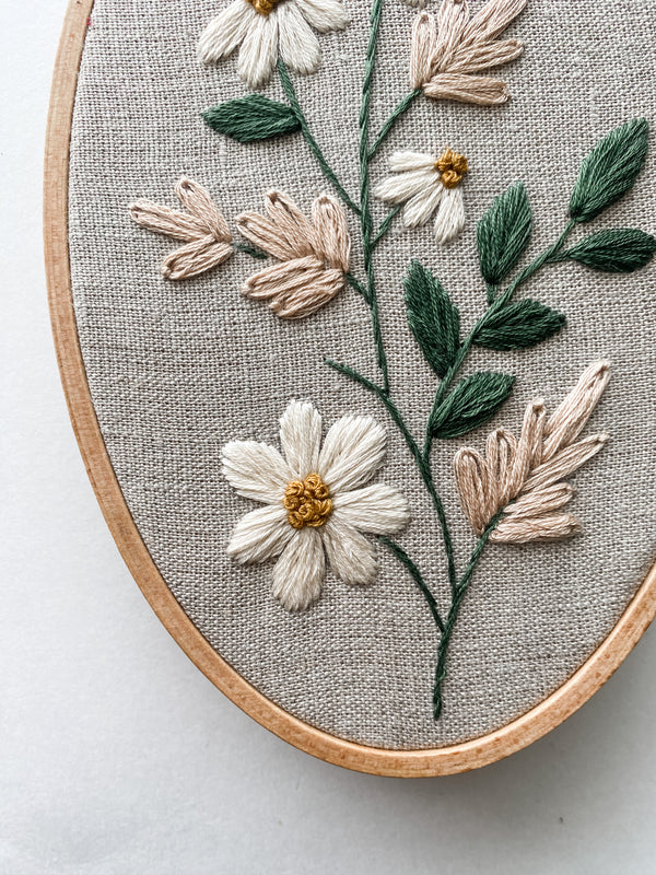 Daisy Sprig Embroidery Kit – threadunraveled